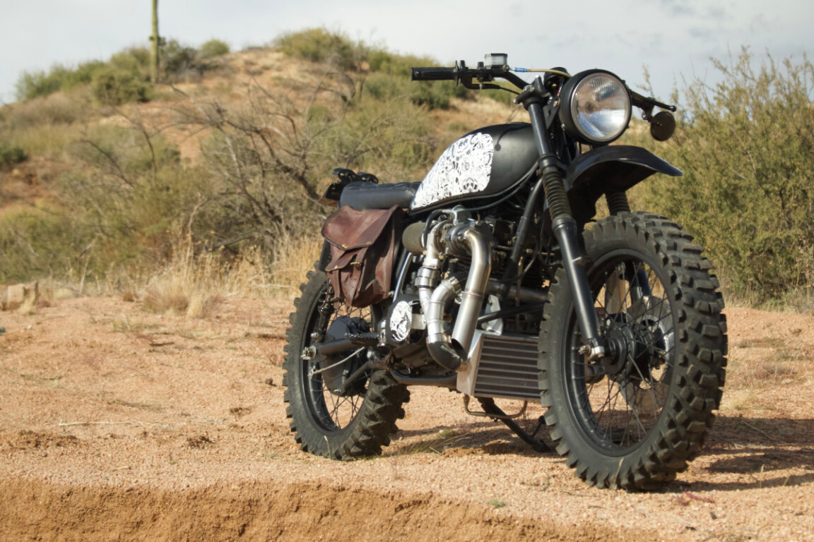 Grin Machine: Suzuki GS400 Twin-Turbo Scrambler! – BikeBound