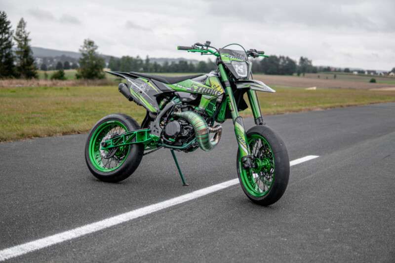 Two-Stroke Turbo Supermoto! KTM 300 “TworboStroke” – BikeBound
