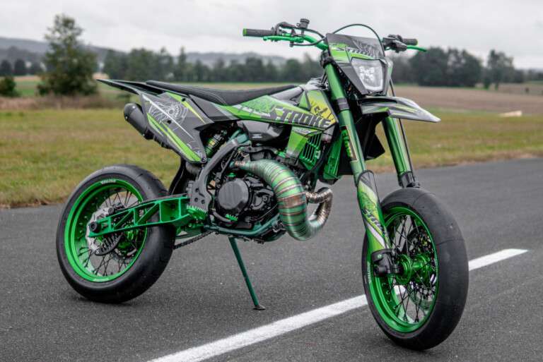 Two-Stroke Turbo Supermoto! KTM 300 “TworboStroke” – BikeBound