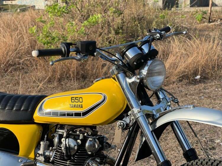 XS Monster: “deXSter” Yamaha XS650 Scrambler – BikeBound