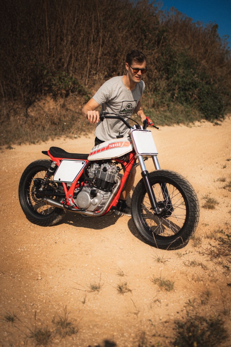 Fast and Left: Yamaha SR500 Flat Tracker – BikeBound