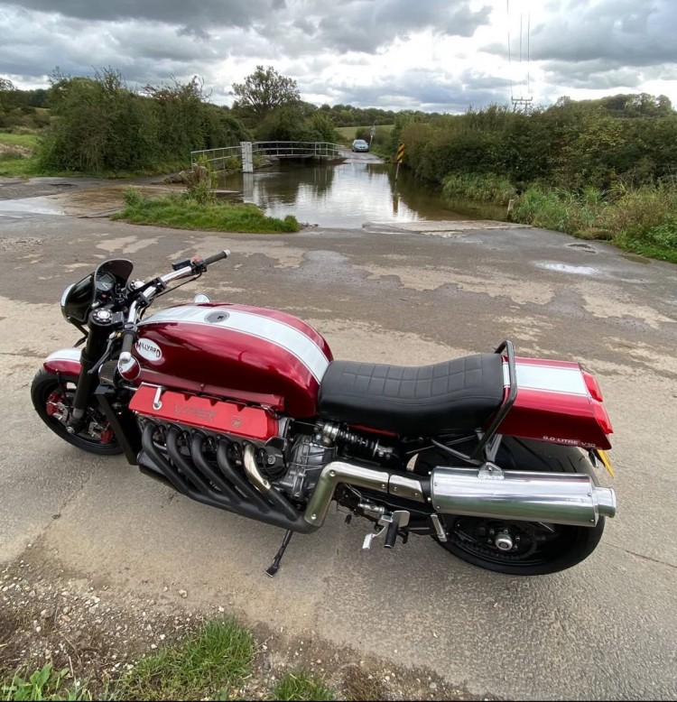 The Millyard Viper: 8000cc Viper V10 Custom Motorcycle – BikeBound