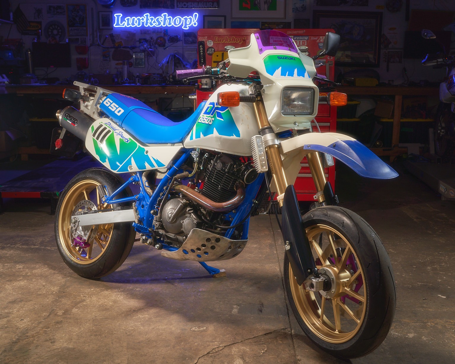 The Fancy DR: 670cc Suzuki DR650 Supermoto – BikeBound