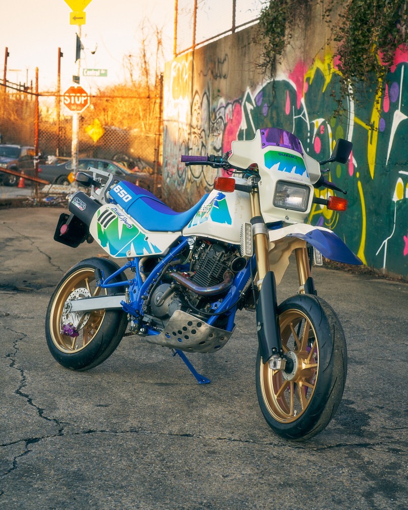 The Fancy DR: 670cc Suzuki DR650 Supermoto – BikeBound