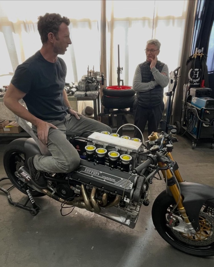 In the Works: Ferrari V8 Motorcycle – BikeBound