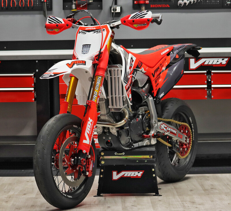 Big Red Motard: Honda XR650R Supermoto – BikeBound