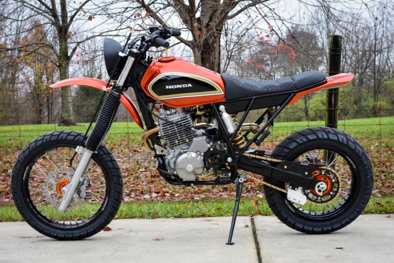 70s Style Honda XR650L Scrambler – BikeBound