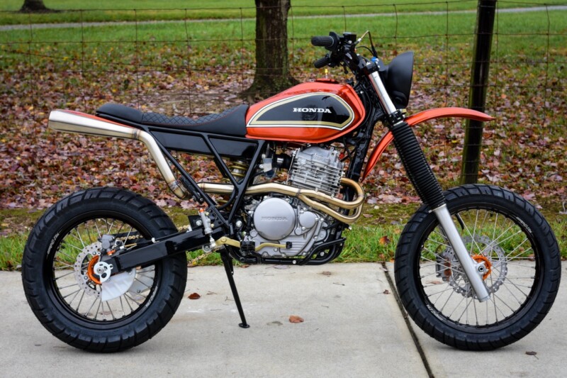70s Style Honda XR650L Scrambler – BikeBound